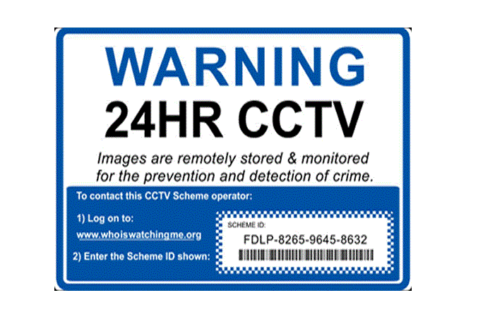 Data Compliance Ready External A4 Sign, CCTV Signs, SIG301